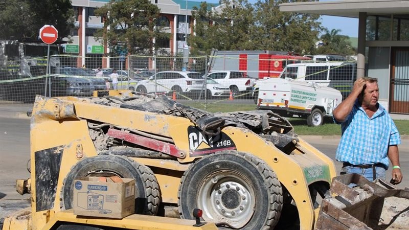 Utility vehicles squashed at building disaster site | George Herald