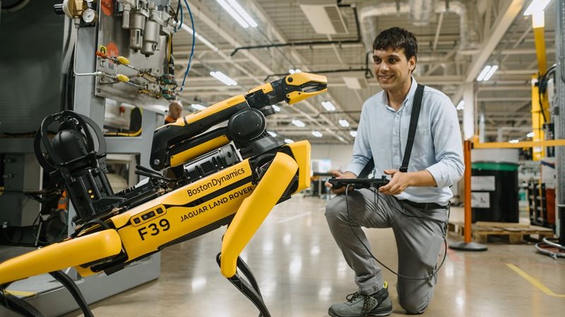 JLR reveals ‘Rover’, the robotic guard dog that uses AI to serve and ...