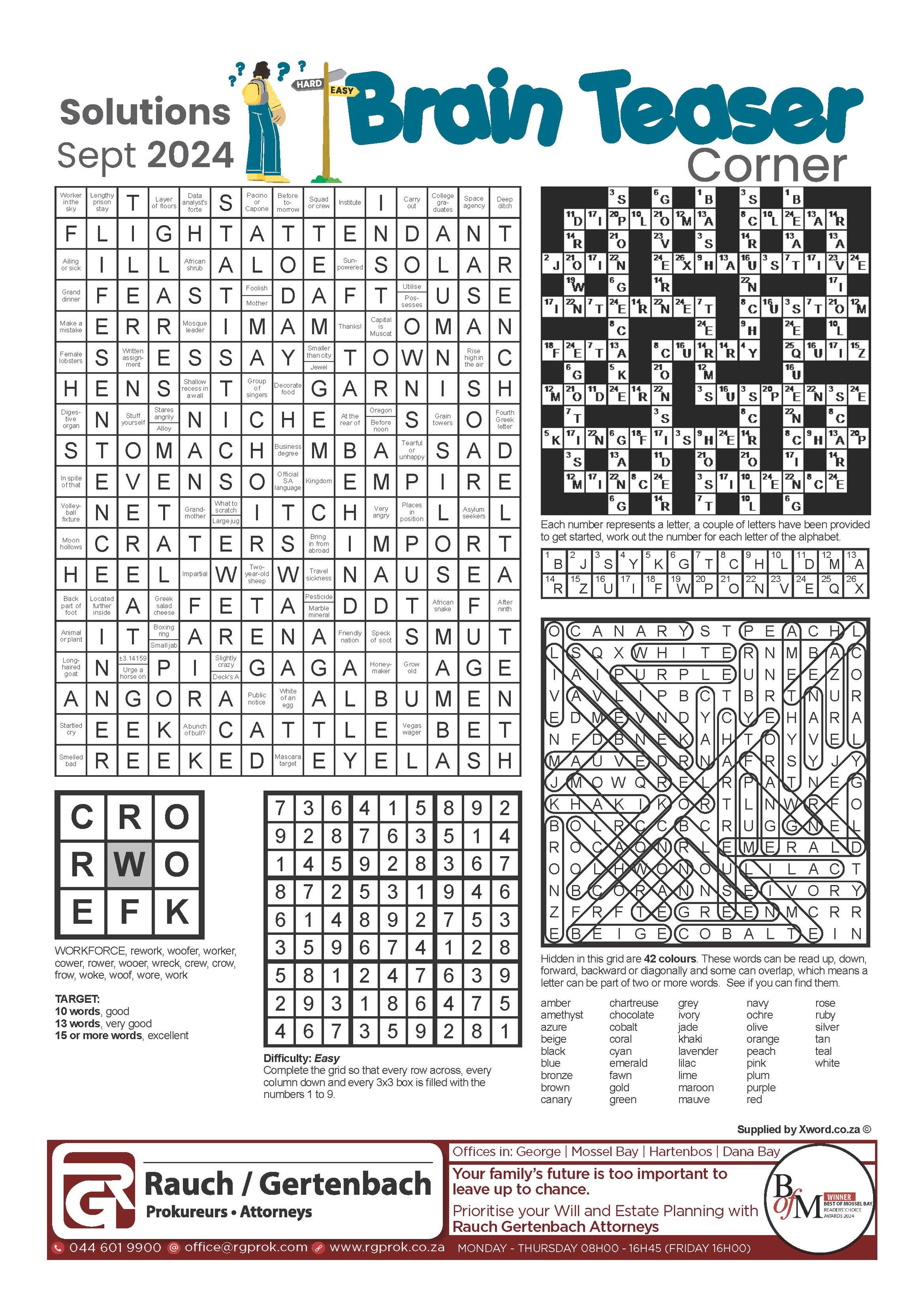 Brain Teaser Corner | Mossel Bay Advertiser