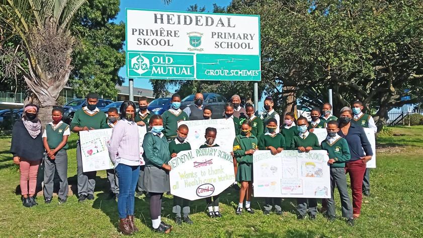 Heidedal-leerlinge sê dankie vir gesondheidswerkers | George Herald