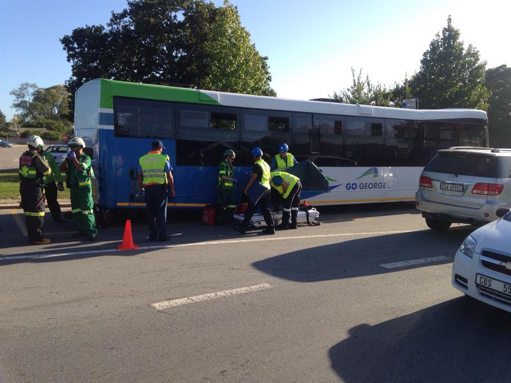Motorbike crashes into GO GEORGE bus | George Herald