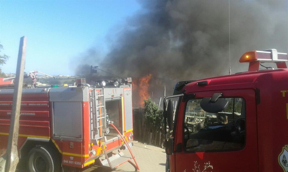 Shack burns down | George Herald