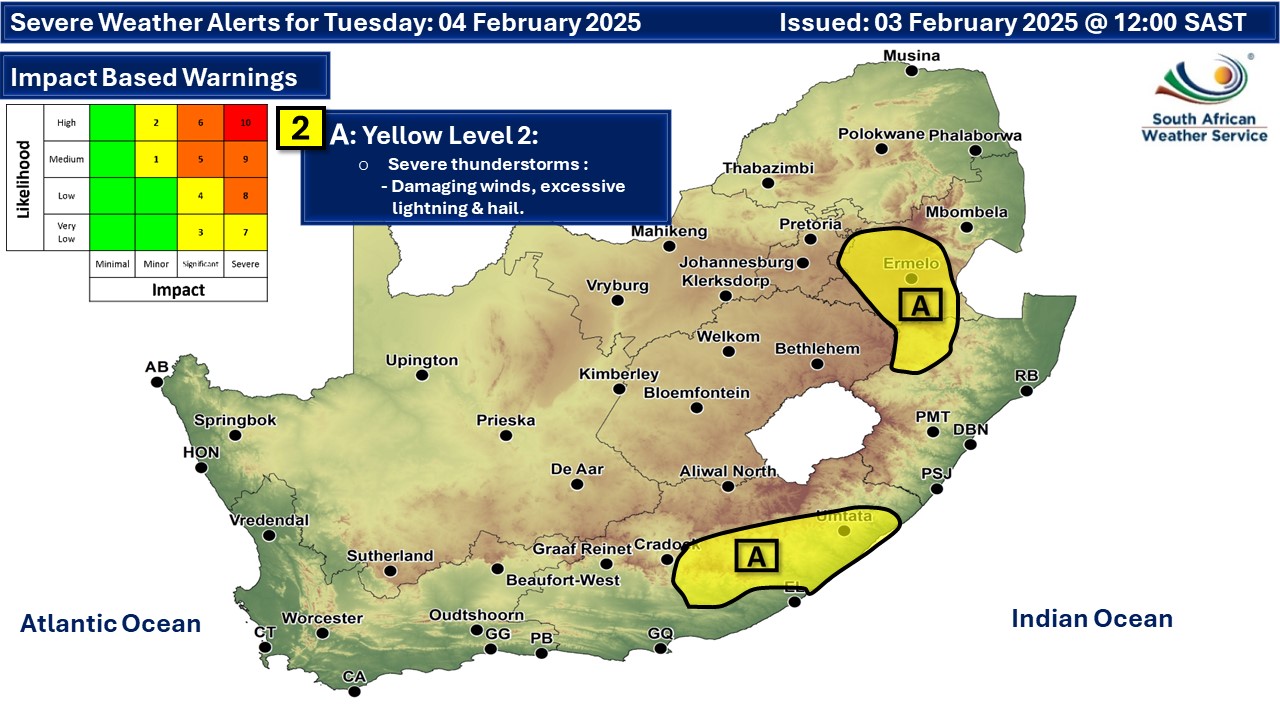 Hot weather forecast for tomorrow, Tuesday 4 February | George Herald