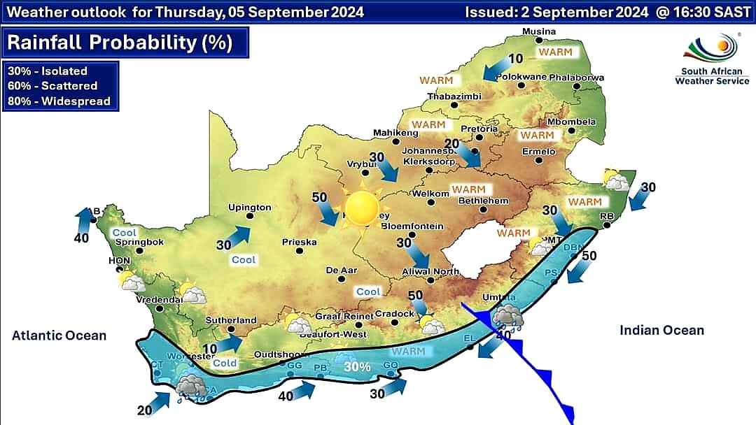 Cold front approaching bringing low temperatures | Knysna-Plett Herald