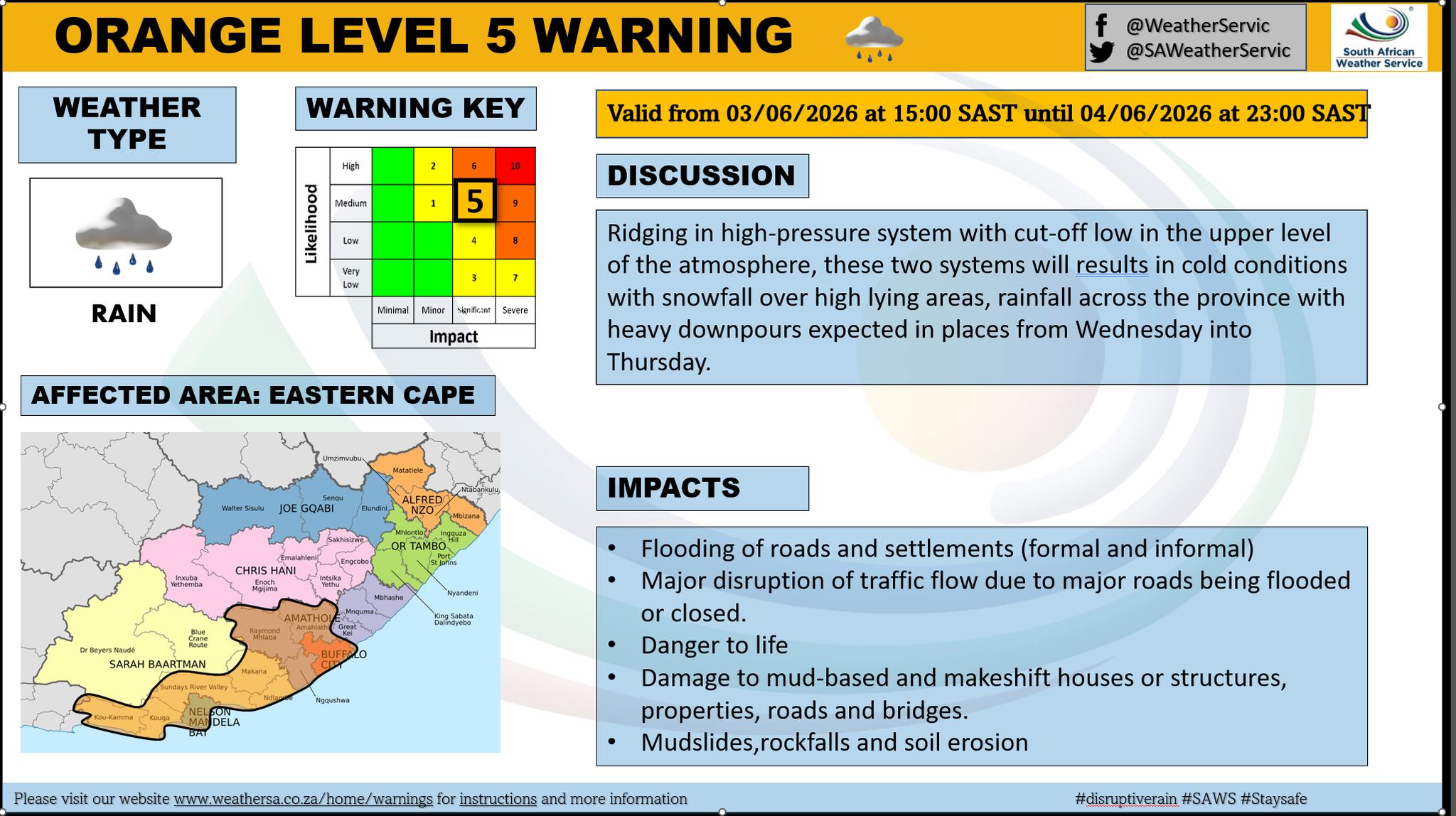 Garden Route weather forecast: Sunshine today before heavy rain ...