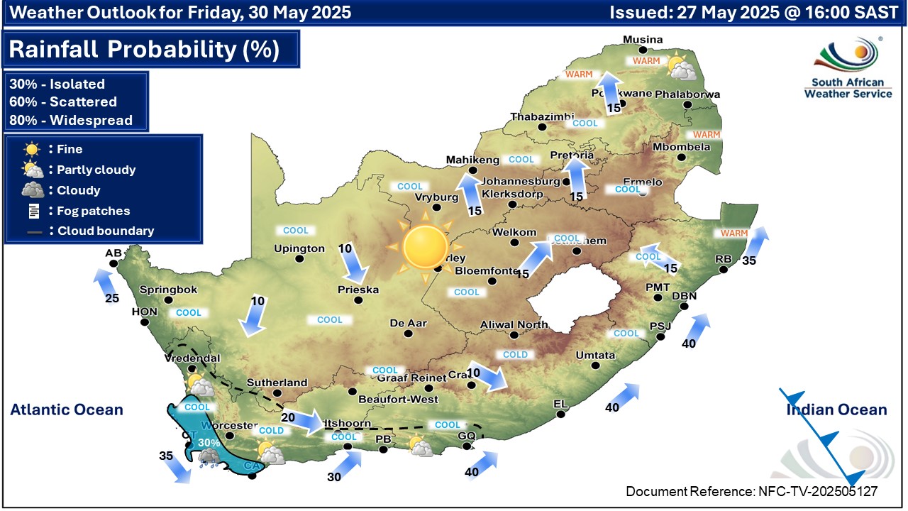 Weekend weather forecast: Windy along the coast | Mossel Bay Advertiser
