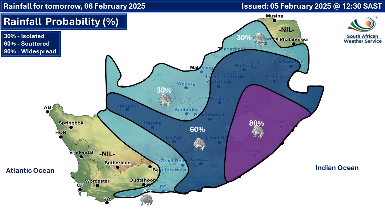 Cloudy and cool weather forecast for Thursday 6 February | Mossel Bay ...