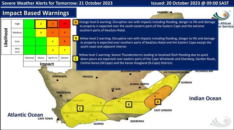 Heavy rain and storms over Western and Eastern Cape this weekend ...