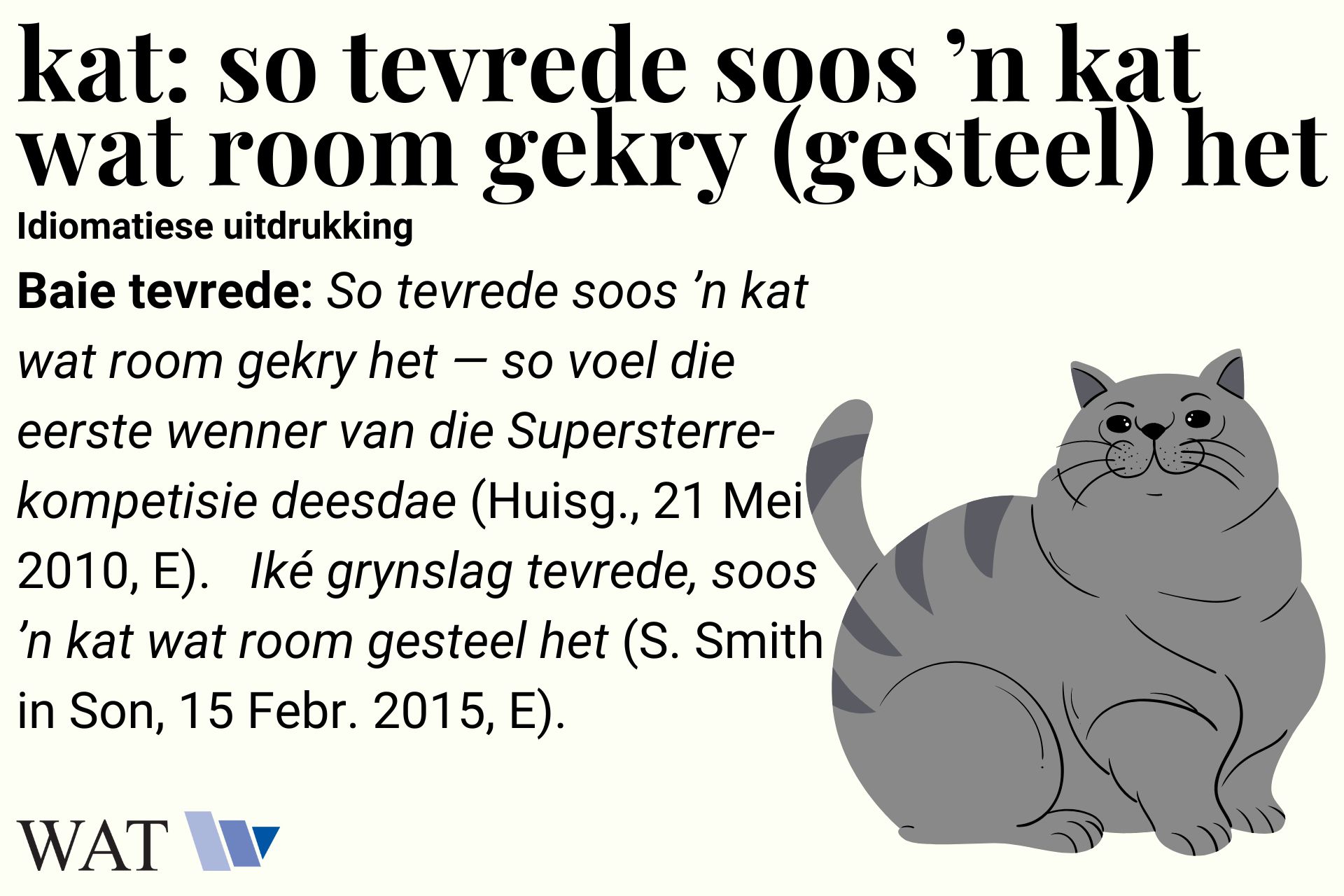 Woord van die week: Kat | George Herald