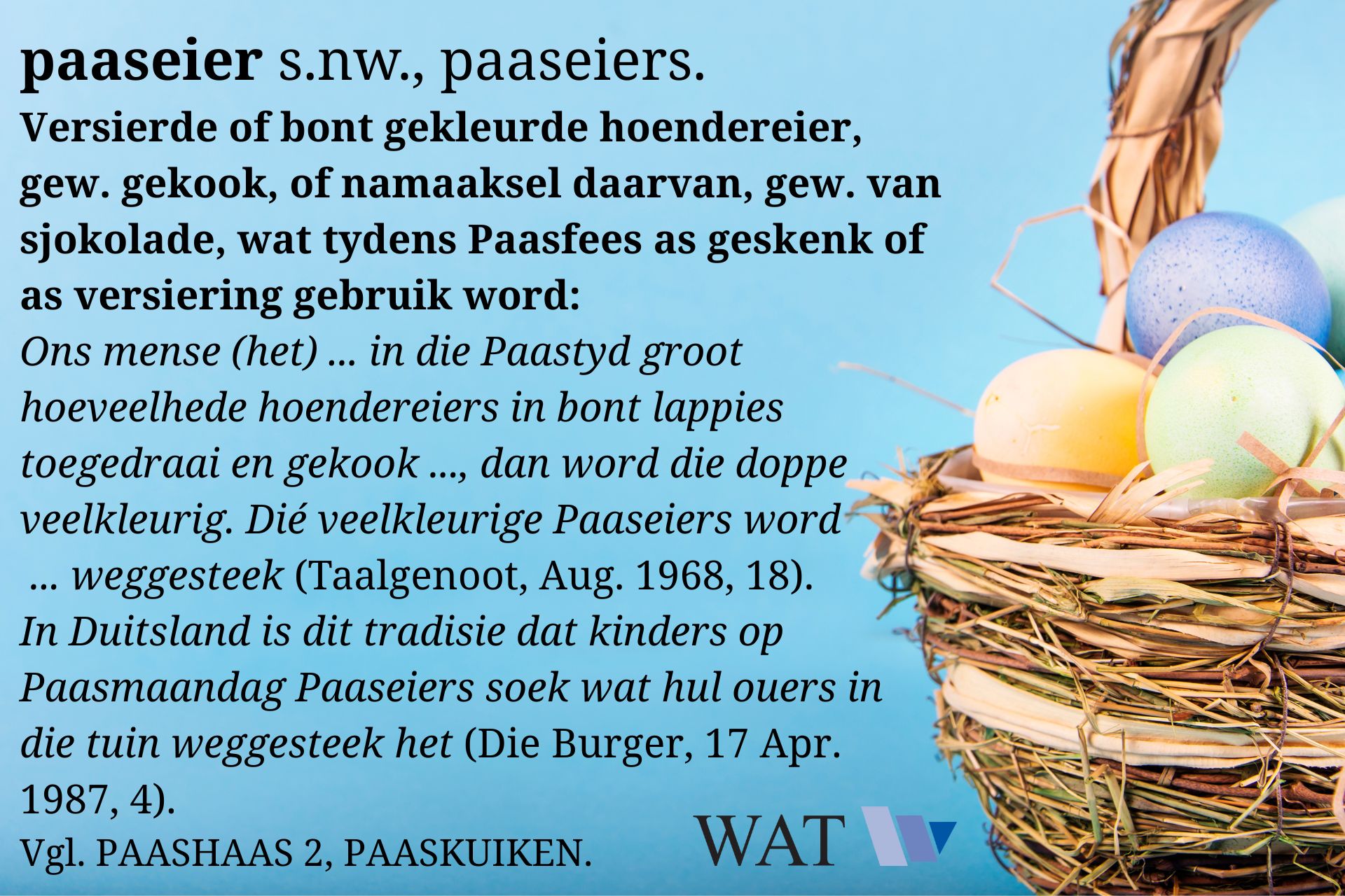 Woord van die week: Paaseier | George Herald