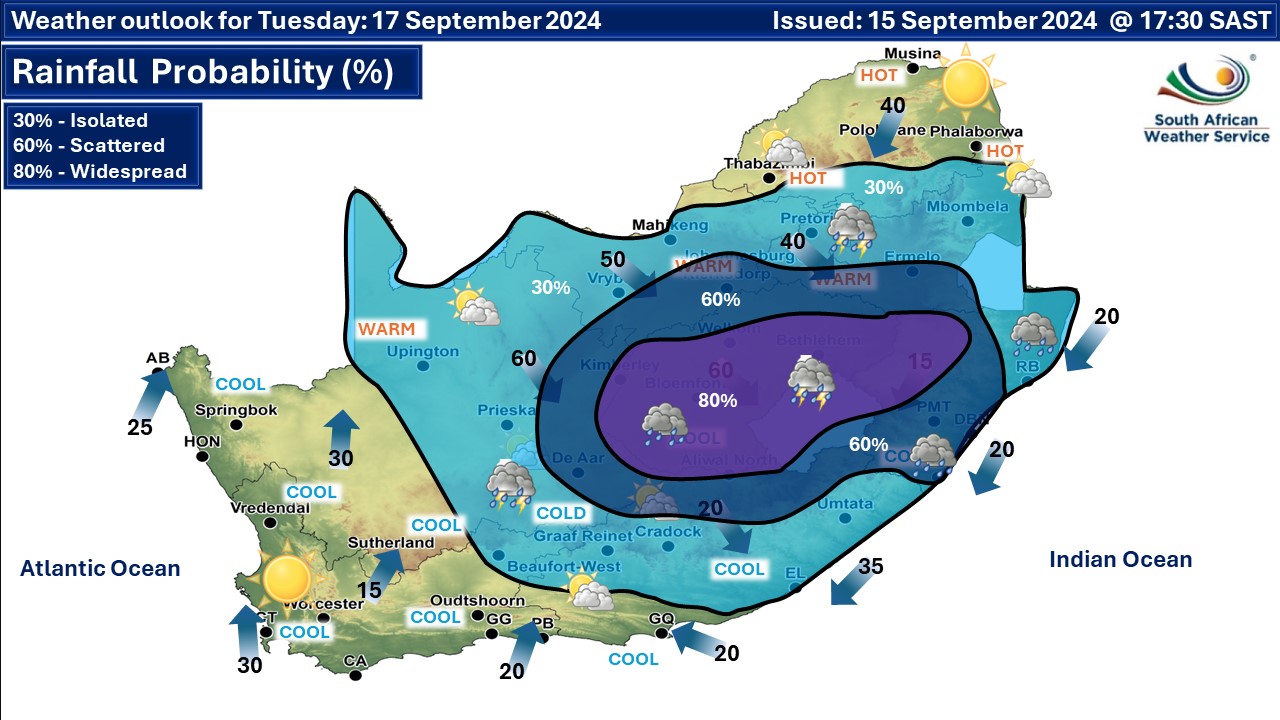 Weather forecast for Monday to Wednesday | Mossel Bay Advertiser
