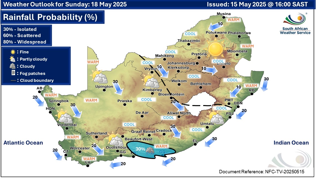 Hot weather forecast with fire danger warning for the Karoo | Mossel ...