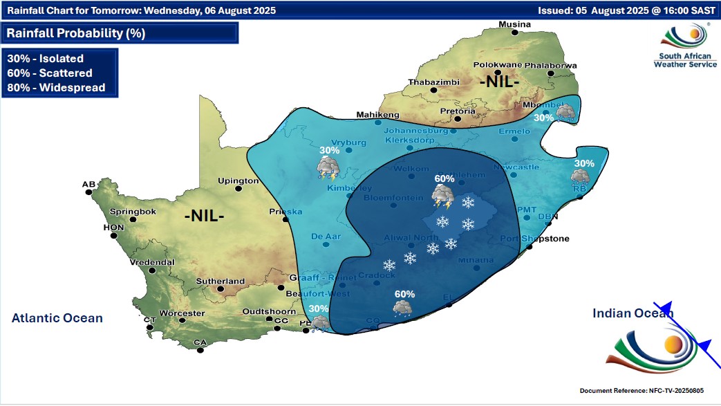 Snow a possibility for Gauteng as cold weather grips SA | George Herald