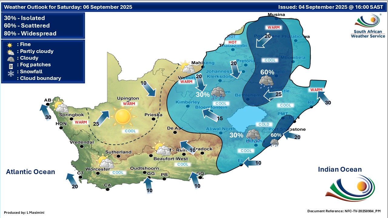 Weather on Friday: Drizzle along the coast and cloudy | Knysna-Plett Herald