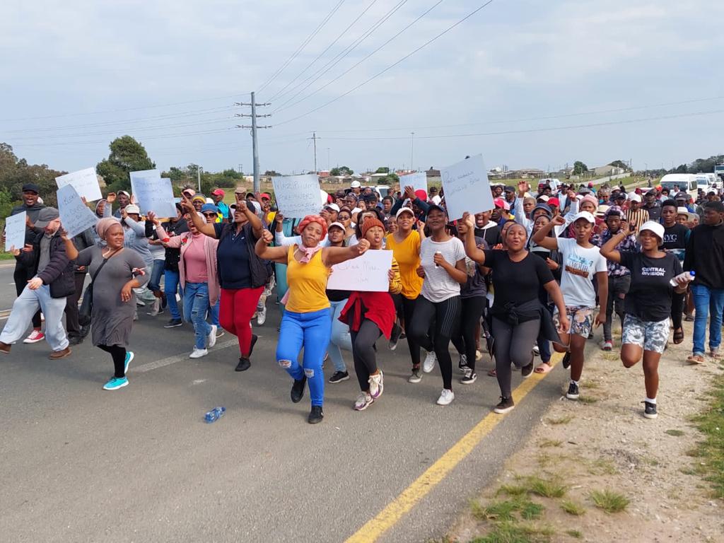 Peaceful march on its way to municipality | George Herald